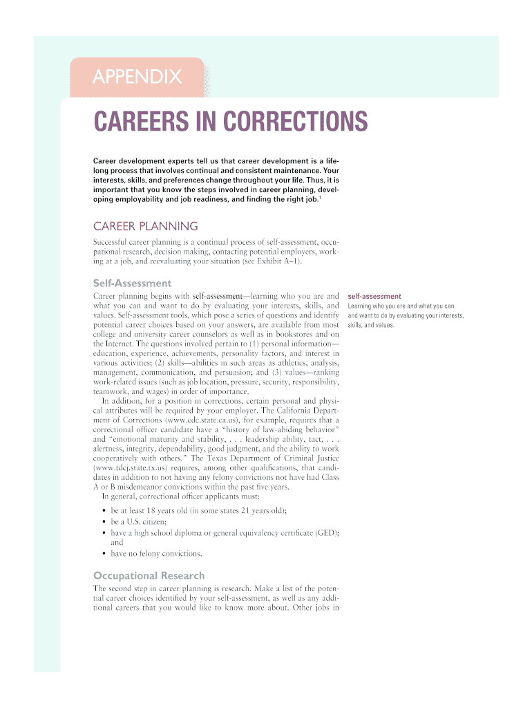 Fillable Online Careers in Corrections Fax Email Print - pdfFiller
