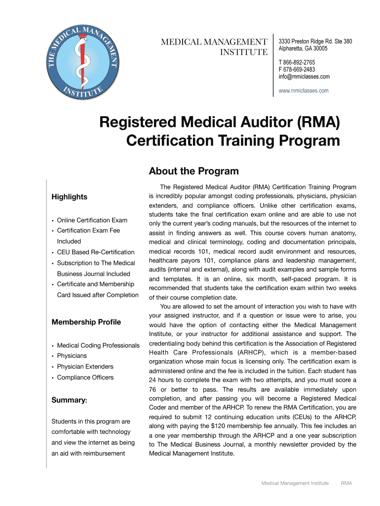 Fillable Online RMA Pre-Enrollment form Fax Email Print - pdfFiller