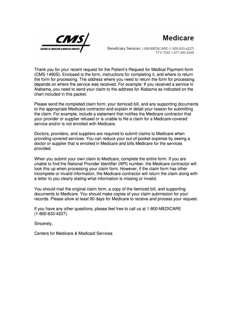 Fillable Online CMS-1490S Fax Email Print - pdfFiller