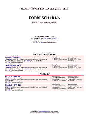 Fillable Online CONCENTRA CORP (Form: SC 14D1/A, Filing Date: 12/16 ...
