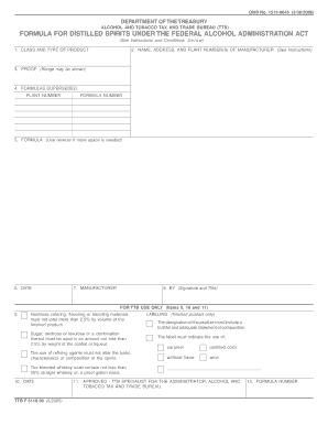 Fillable Online Spirits Formula Form.pdf Fax Email Print - pdfFiller