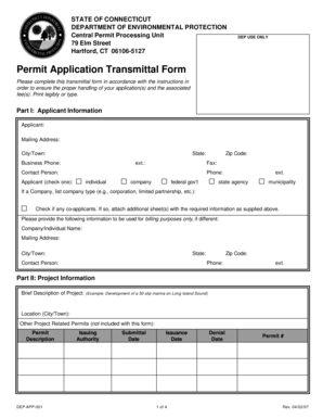 Fillable Online Permit Application Transmittal Form - Stormpromax Fax Email Print - pdfFiller