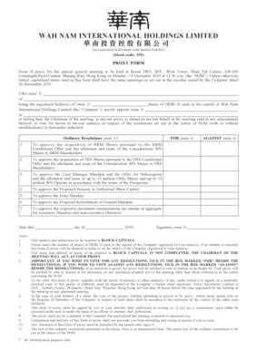 Fillable Online (Stock code 159) Fax Email Print - pdfFiller