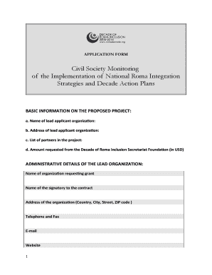 Fillable Online APPLICATION FORM - Mladiinfo Fax Email Print - pdfFiller
