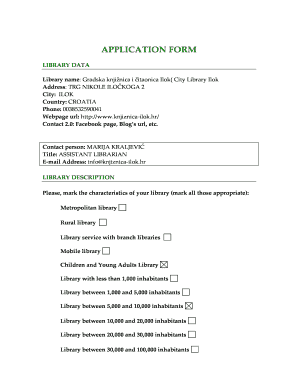 Fillable Online iloc admmission form Fax Email Print - pdfFiller