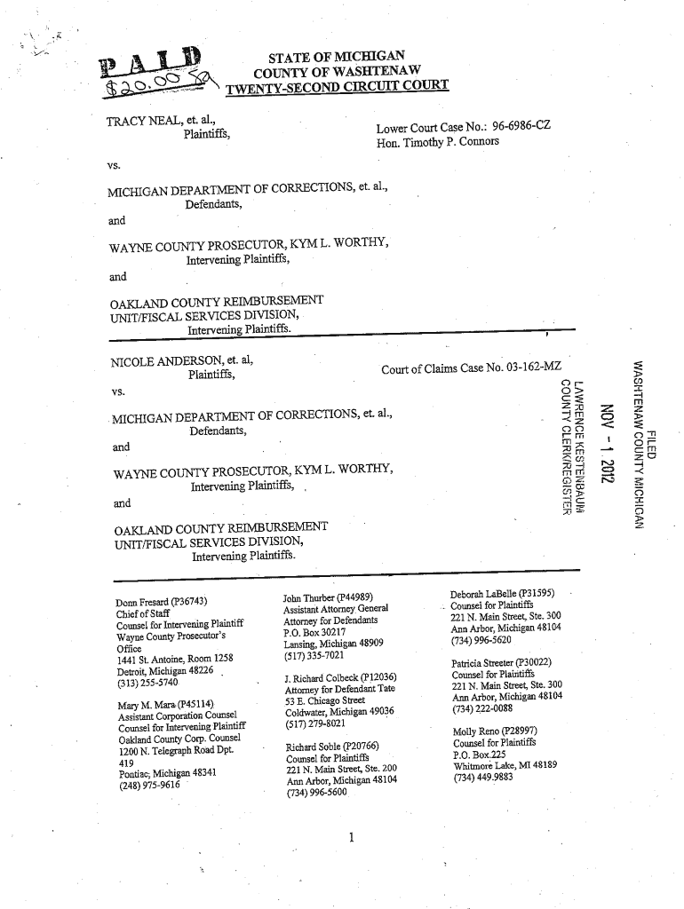 Fillable Online Pdf of original Nov. 1, 2012 filing of motion for ...