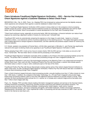 Fillable Online Fiserv Introduces FraudGuard Digital Signature ...