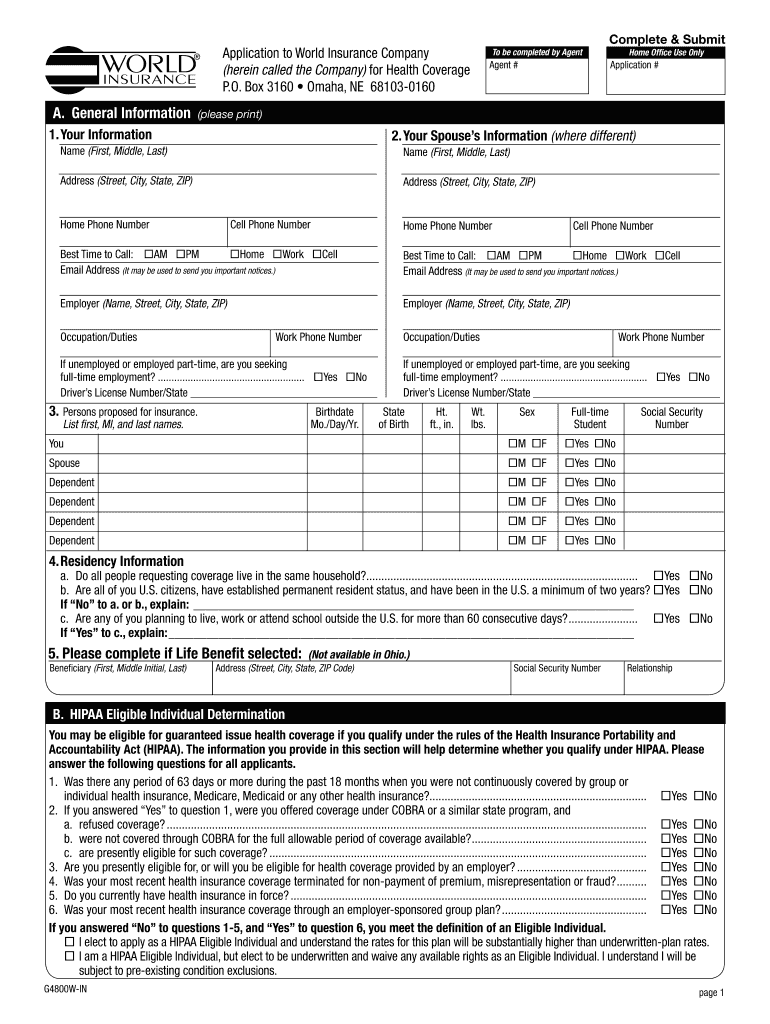 Fillable Online 213Indiana - Health Insurance Leads Fax Email Print ...