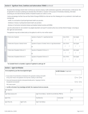 Fillable Online Georgia Individual Enrollment Application - Health ...
