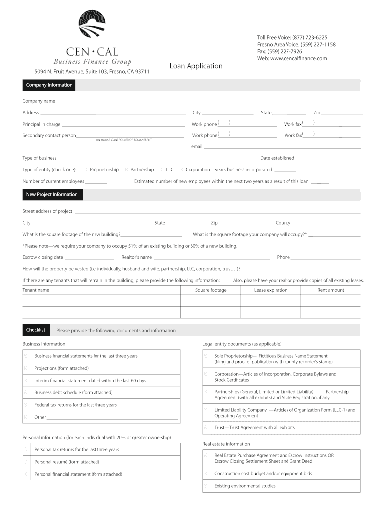 Fillable Online Loan Application Fax Email Print - pdfFiller