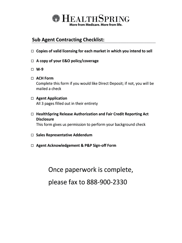 Fillable Online Once paperwork is complete, please fax to 888 ...