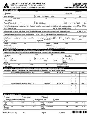 Fillable Online Alaska Application for Graded Benefit Disability Income ...