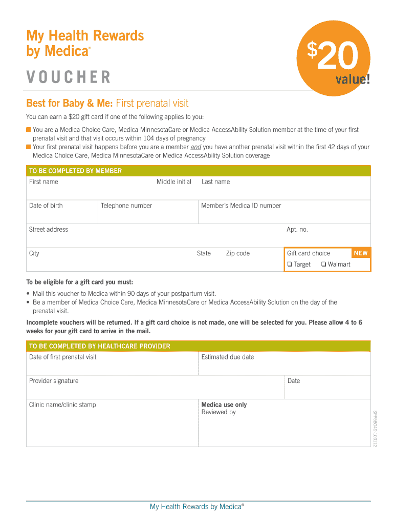 Fillable Online My Health Rewards by Medica Fax Email Print - pdfFiller