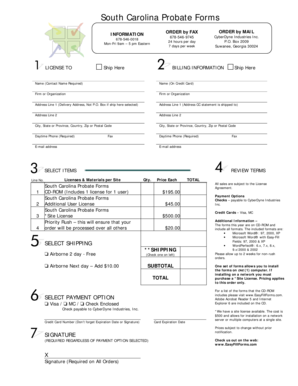 Fillable Online South Carolina Probate Forms Fax Email Print - pdfFiller