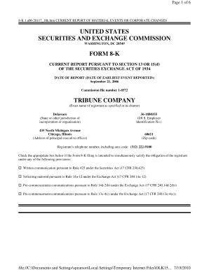 Fillable Online Tribune company Fax Email Print - pdfFiller
