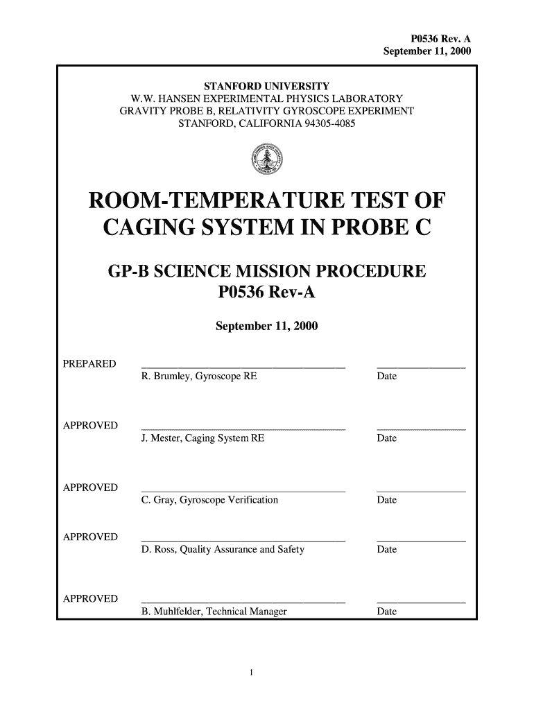 Fillable Online einstein stanford Room-Temperature Test Of Caging ...