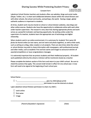 Fillable Online lakeshoresd mb 1. A. Informed Consent - sample letters ...