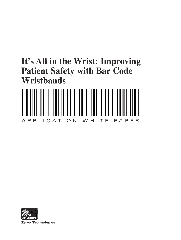 Fillable Online Patient safety with barcode wristbands - iTech ...