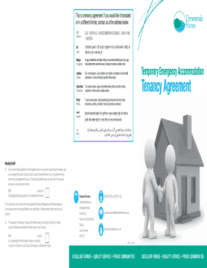 Fillable Online Temporary Emergency Accomodation Tenancy Agreement.pdf ...