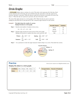 Fillable Online Circle Graphs Fax Email Print - pdfFiller