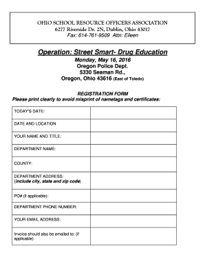 Fillable Online osroa Registration - Ohio School Resource Officers ...