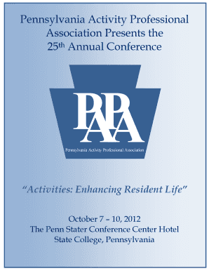 Fillable Online Activity professionalism - Pennsylvania Activity ...