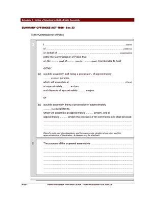 Fillable Online armidale nsw gov Schedule 1 - Notice of Intention to ...