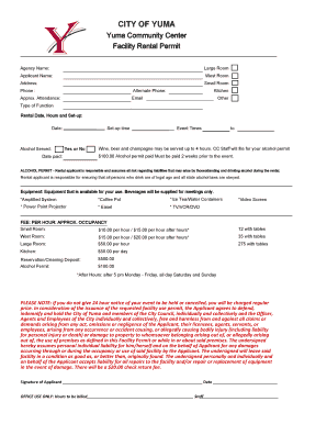 Fillable Online Yuma Community Center Fax Email Print - pdfFiller
