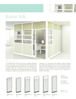Fillable Online Modular Walls - Open Plan Systems Fax Email Print - pdfFiller