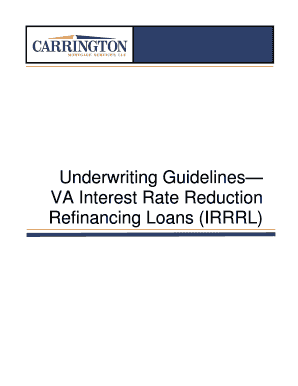 Fillable Online VA Interest Rate Reduction Fax Email Print - pdfFiller