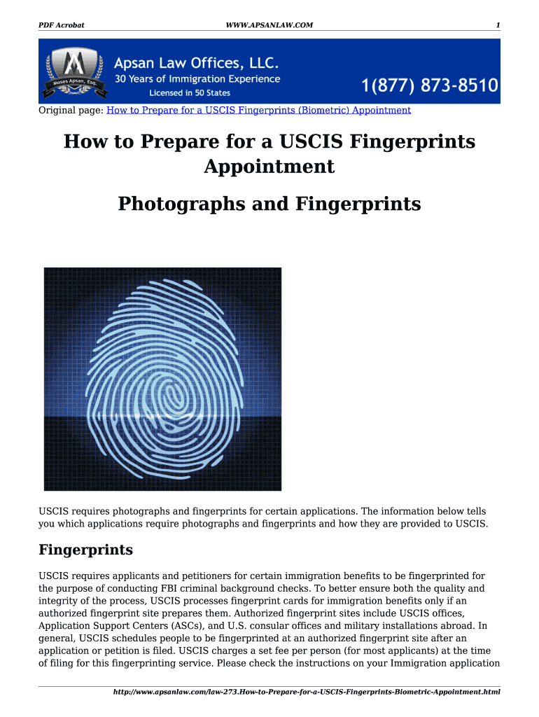 Fillable Online Original page: How to Prepare for a USCIS Fingerprints ...