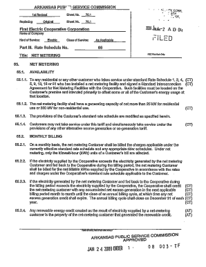 Fillable Online firstelectric Title NET METERING - First Electric ...