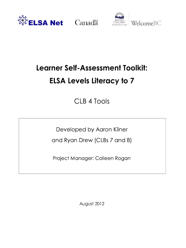 Fillable Online elsanet CLB 4 Tools Fax Email Print - pdfFiller