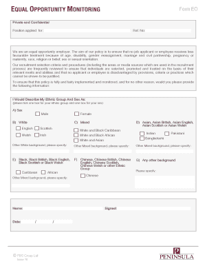 Fillable Online sewbrec org Equal opportunity monitoring - SEWBReC Fax ...
