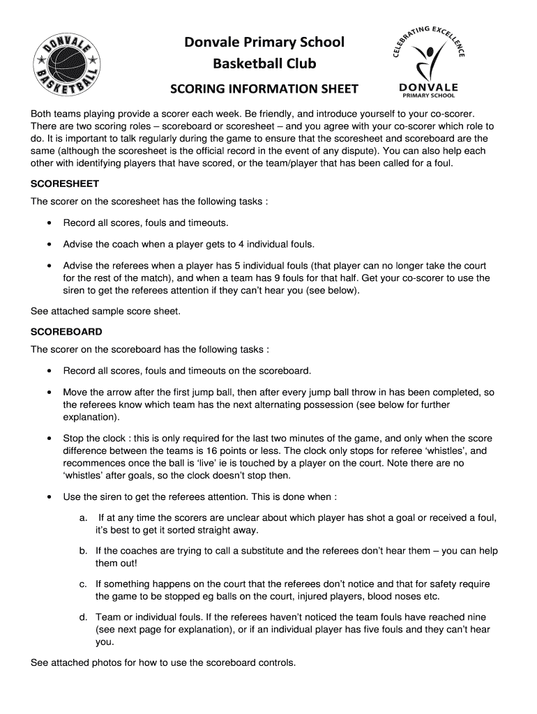 Fillable Online Basketball Club Fax Email Print - pdfFiller