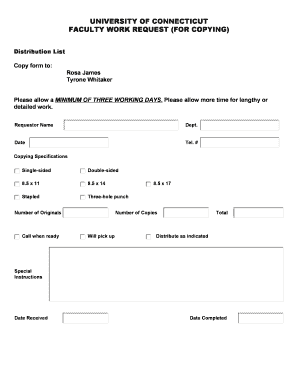 Fillable Online stamford uconn UNIVERSITY OF CONNECTICUT FACULTY WORK ...