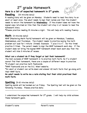 Fillable Online Homework letterdocx Fax Email Print - pdfFiller