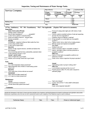 Fillable Online fireprotection asttbc Inspection, Testing and ...
