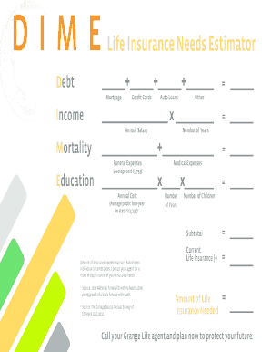 Fillable Online Life Insurance Needs Calculator - Slade & Collins Fax ...