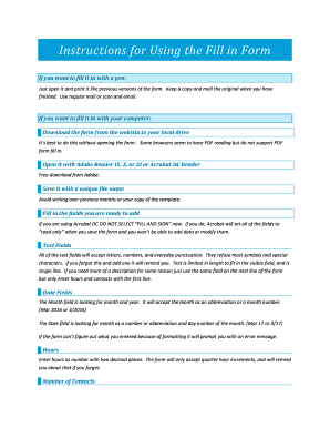 Fillable Online Instructions for Using the Fill in Form Fax Email Print ...