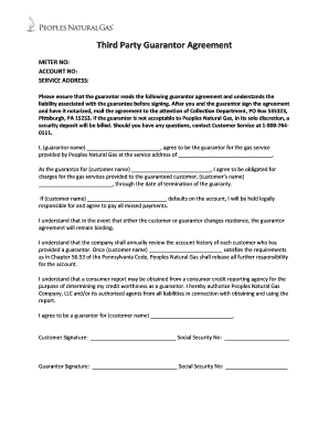 Fillable Online Third Party Guarantor Agreement Fax Email Print - pdfFiller