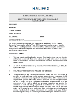 Fillable Online HALIFAX REGIONAL MUNICIPALITY (HRM) Fax Email Print ...