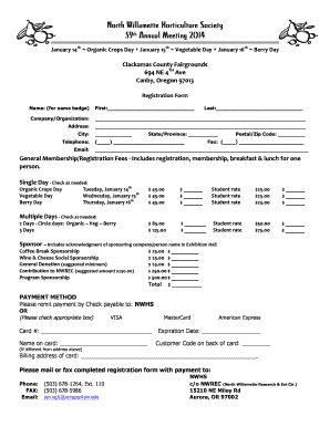 Fillable Online General Registration Form 2014.docx Fax Email Print ...