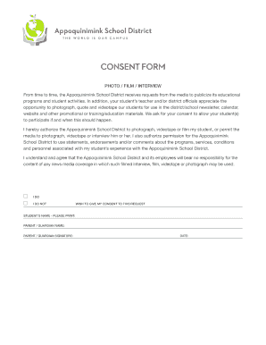 Fillable Online meredithmiddle CONSENT FORM - Meredith Middle School ...