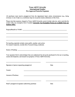Fillable Online Preapproval Form Fax Email Print - pdfFiller
