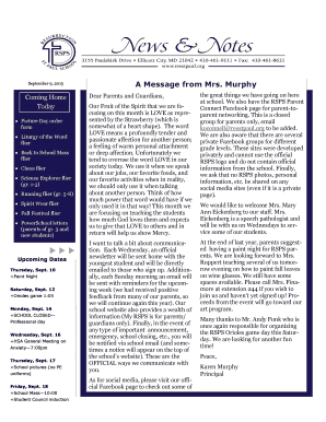 Fillable Online resstpaul A Message from Mrs Murphy - Resurrection-St ...