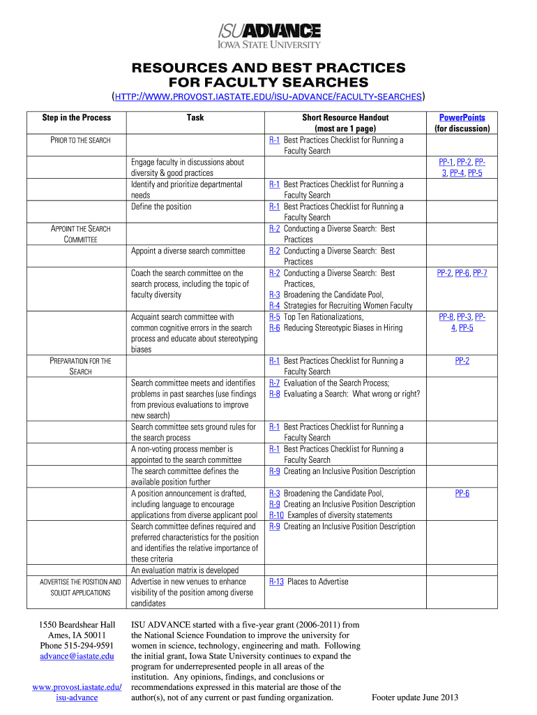 Fillable Online RESOURCES AND BEST PRACTICES Fax Email Print - pdfFiller