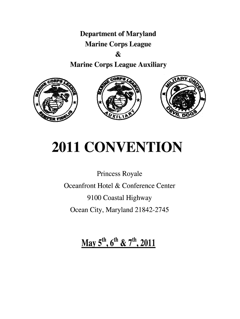 Fillable Online deptofmdmcl Department of Maryland Marine Corps League ...