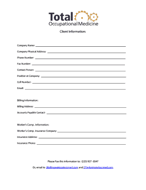 Fillable Online Company Physical Address Fax Email Print - pdfFiller