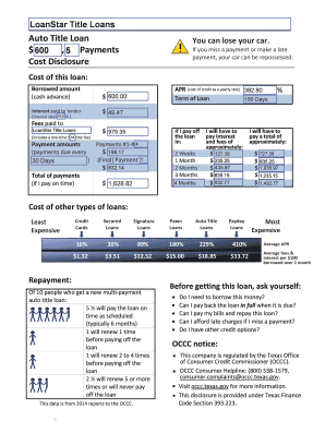 Fillable Online Cost Disclosure Fax Email Print - pdfFiller